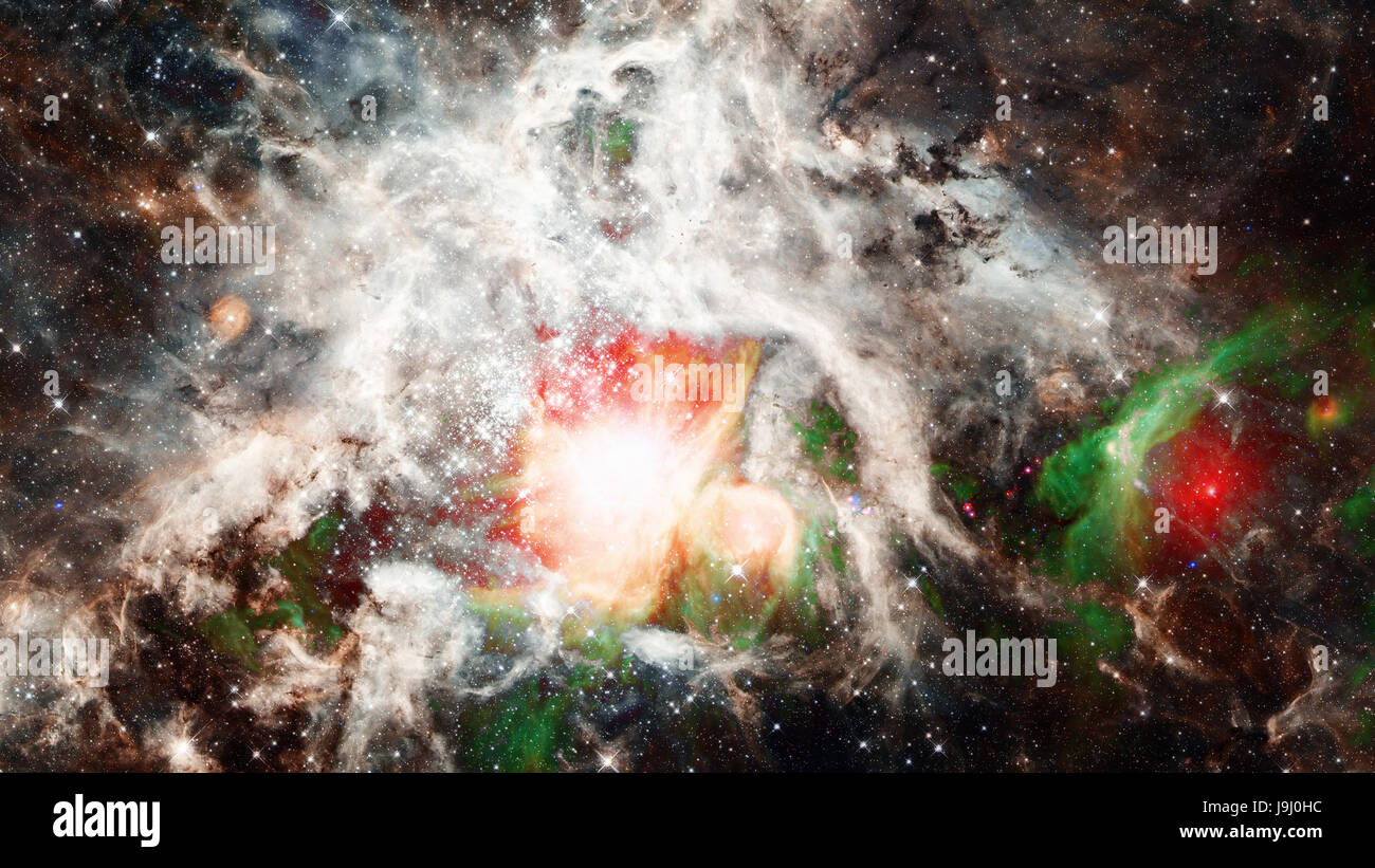 Remnant of the supernova explosion. Elements of this image furnished by ...