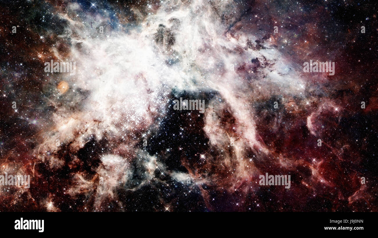 Universe filled with stars, nebula and galaxy. Elements of this image ...