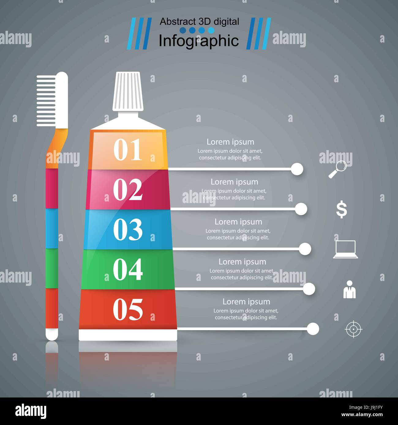 Business Infographics. Toothpaste icon Stock Vector Image & Art - Alamy