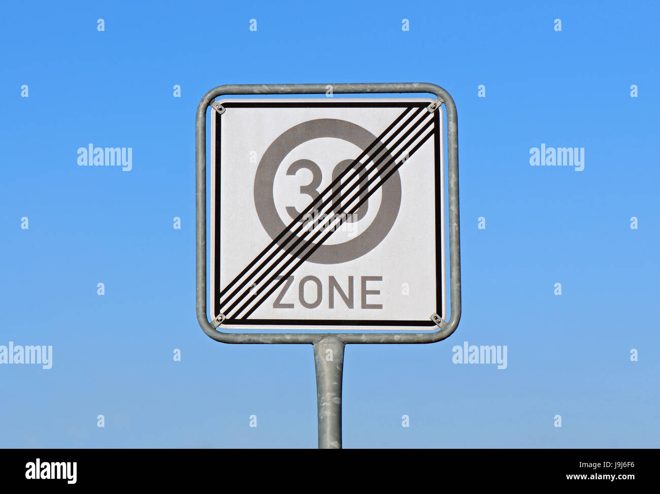 End Speed Restriction Traffic Sign High Resolution Stock Photography ...
