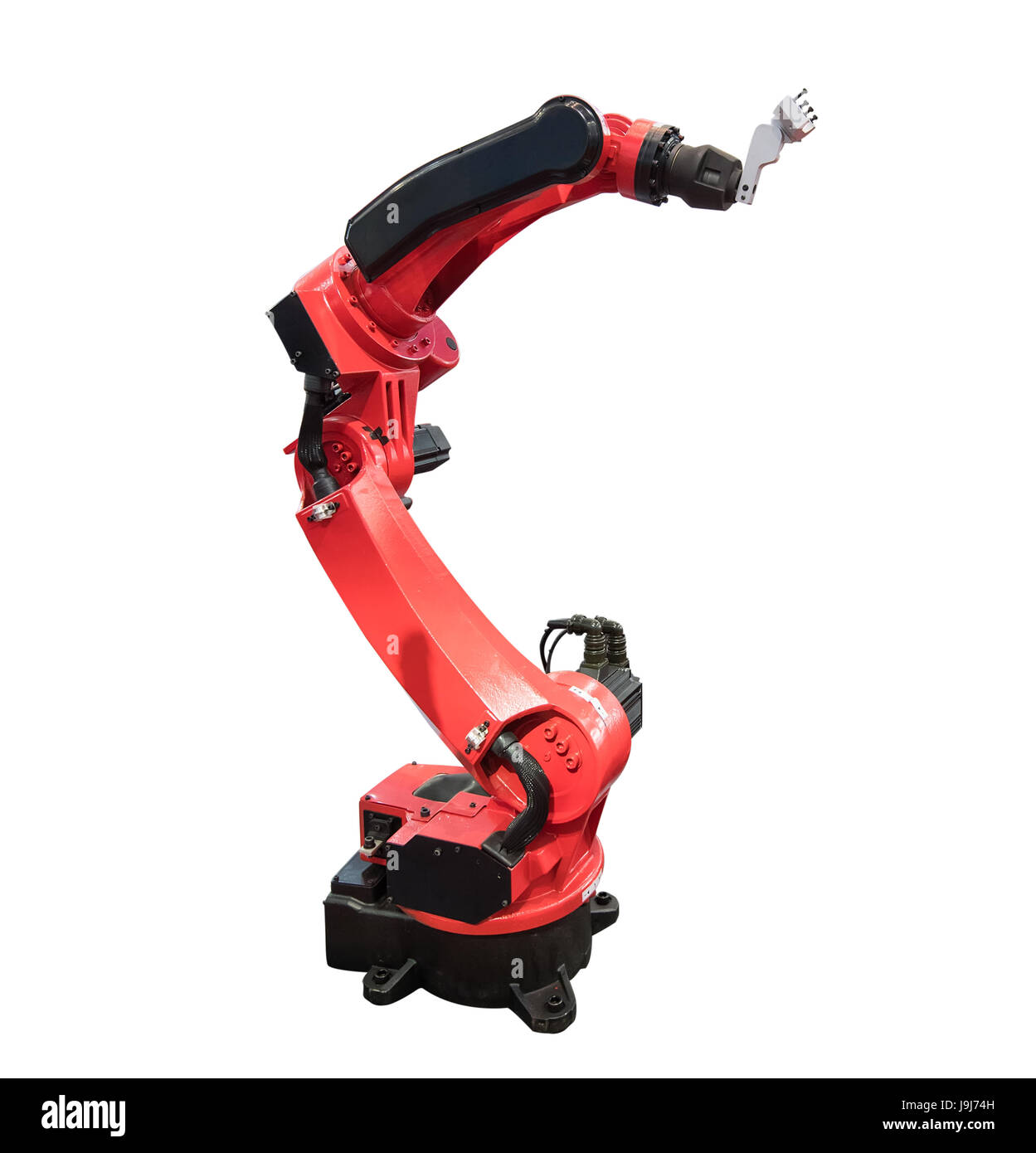 robotic arm for industry isolated on white Stock Photo - Alamy