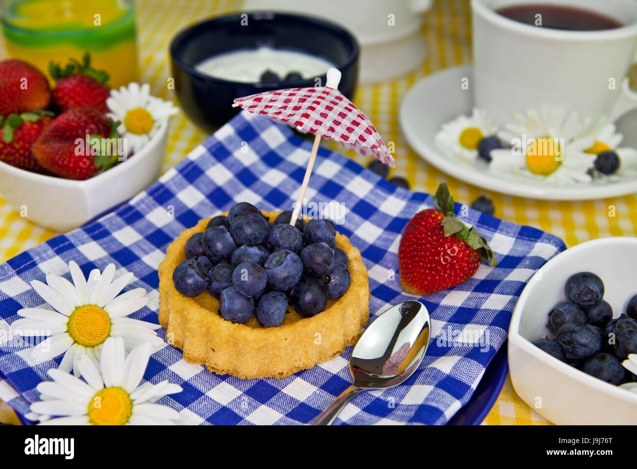 dots, fancy cakes, bilberries, blueberries, cookies, tartlets ...