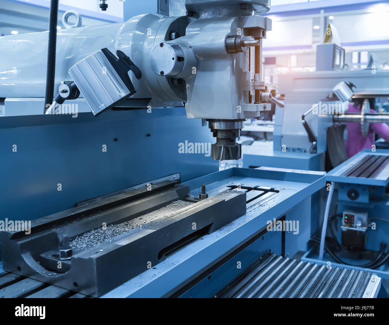 Details of CNC machine tools Stock Photo - Alamy