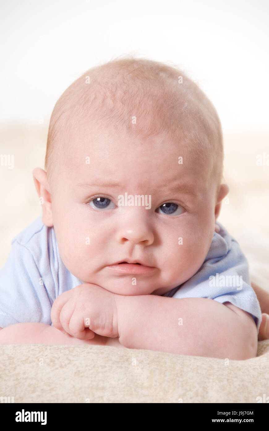 blue, portrait, son, baby, pose, generation, calm, delighted ...