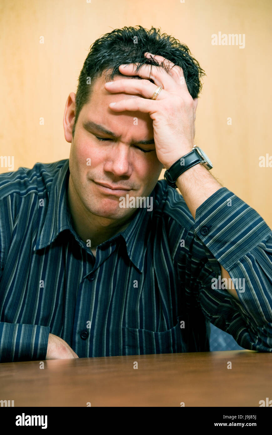 office, desk, male, masculine, portrait, sad, depression, tired, leader ...