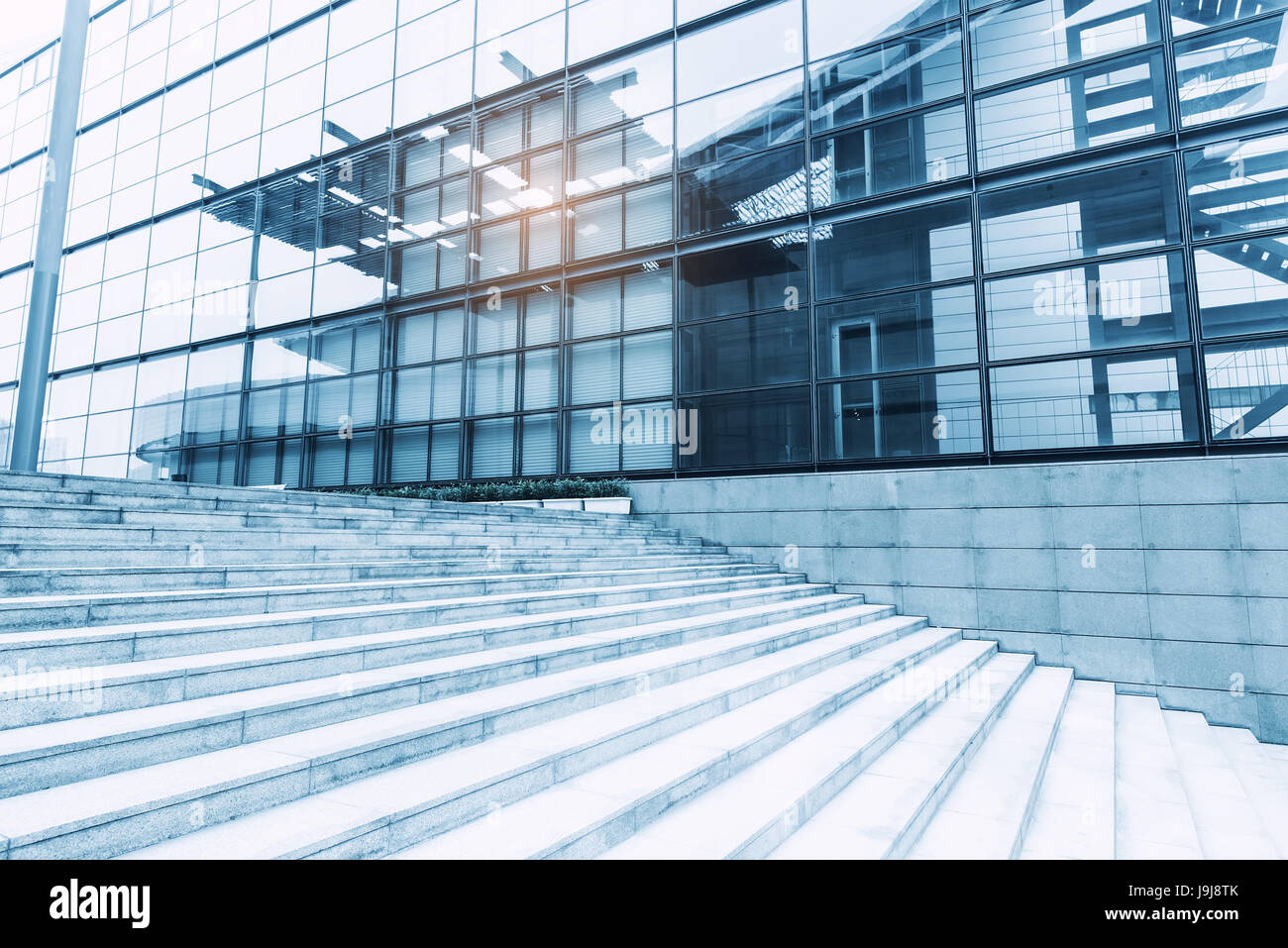Urban modern building outdoor stairs Stock Photo - Alamy