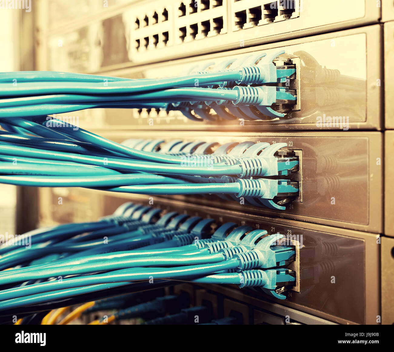 network cables connected to a switch Stock Photo - Alamy network cables connected to a switch Stock Photo - Alamy