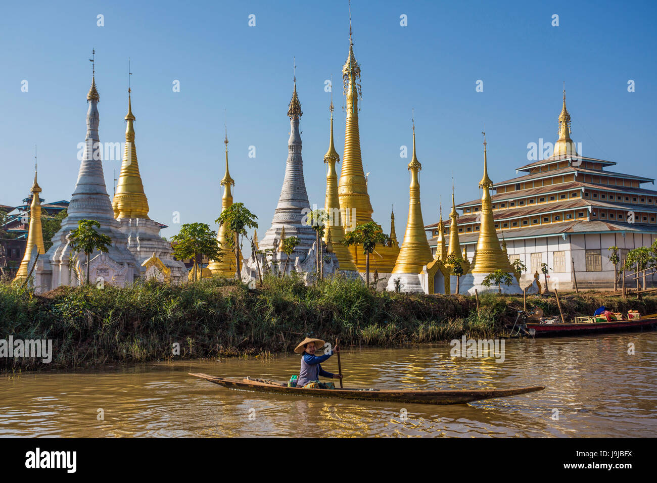 Myanmar, Inle Lake, Iwama City Stock Photo - Alamy