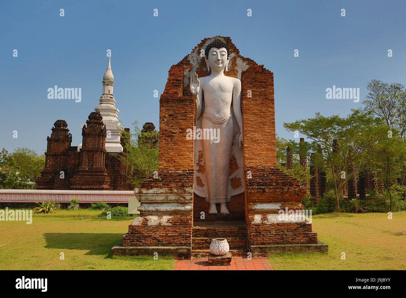 Thailand, Bangkok city, Old Siam Park, The Main Chedi of Wat Maha That ...