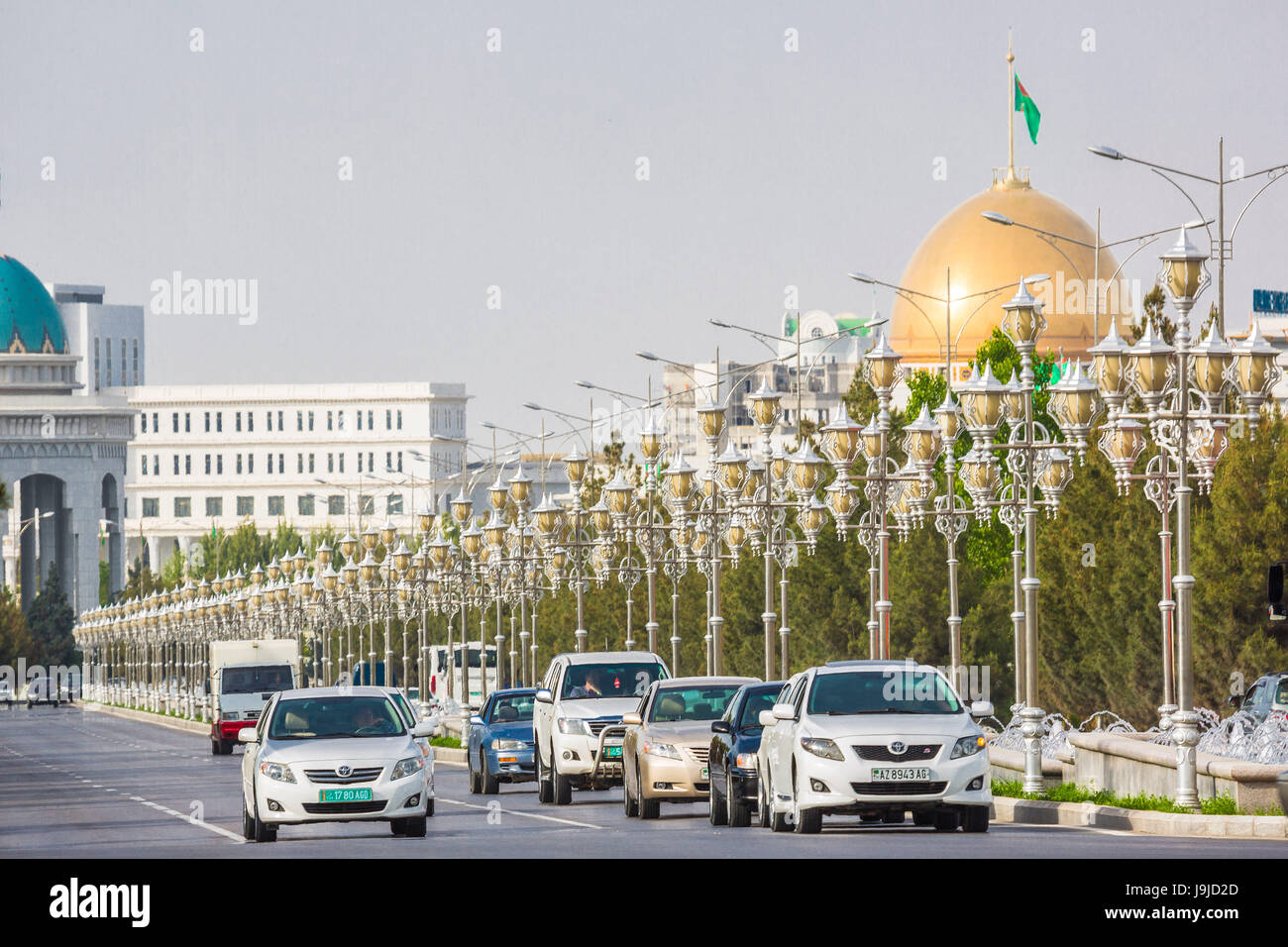 Turkmenistan ashgabat city avenue hi-res stock photography and images ...