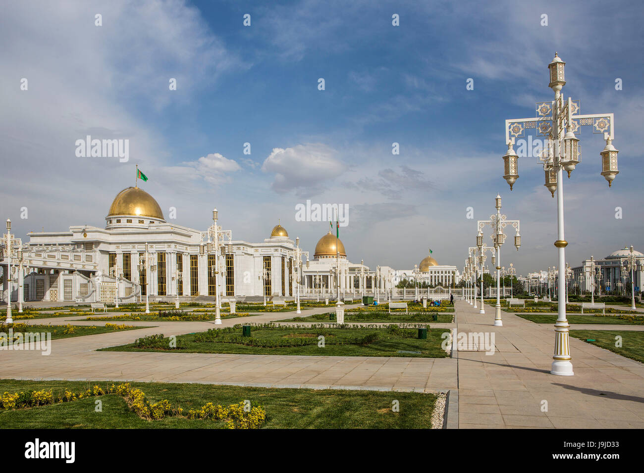 Turkmenistan, Ashgabat City, Turkmenbashi Palace, Presidential Palace ...