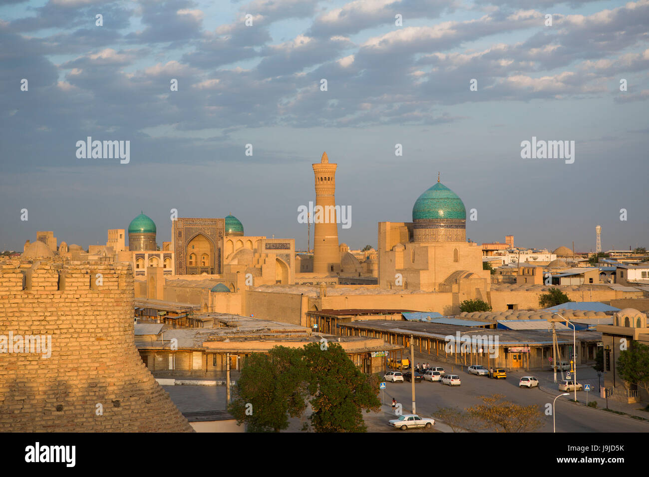 Uzbekistan, Bukhara City, Ark Fortress, panoramic view Stock Photo - Alamy