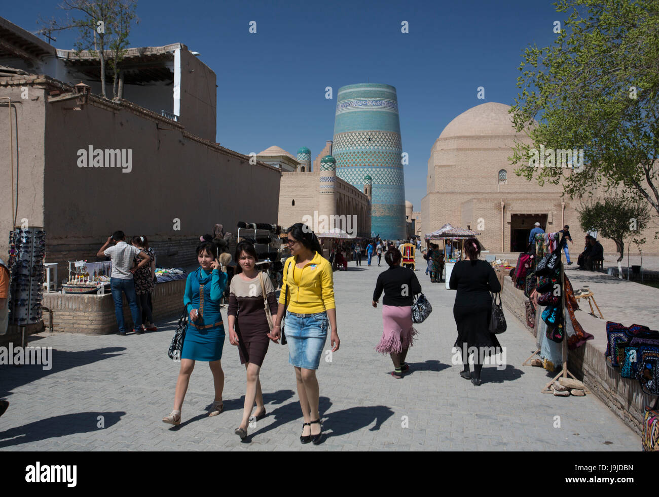 Uzbekistan, Khorezm Region, Khiva City, UNESCO World Heritage Stock ...