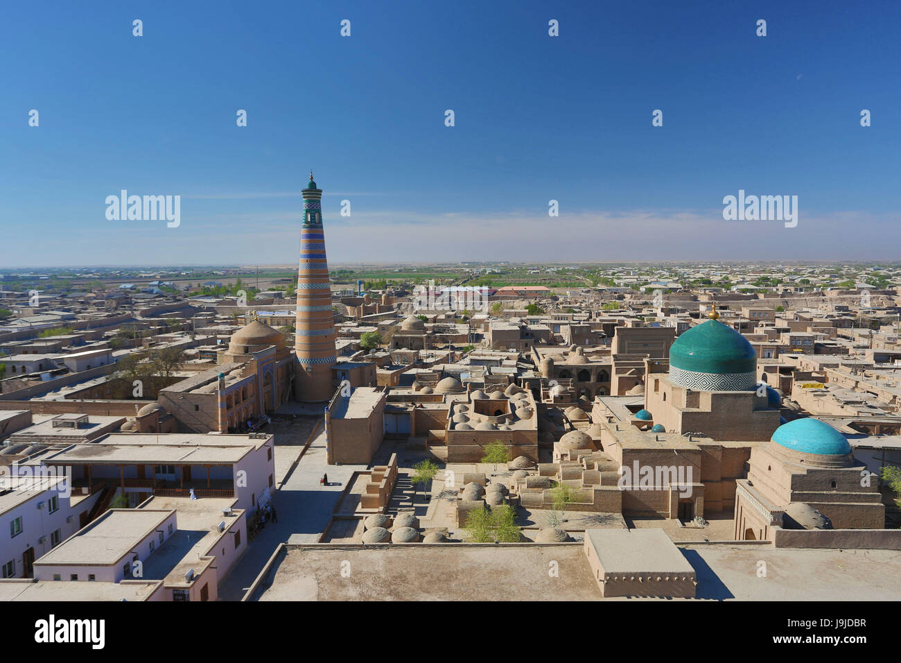 Uzbekistan, Khorezm Region, Khiva City, UNESCO World Heritage Stock ...