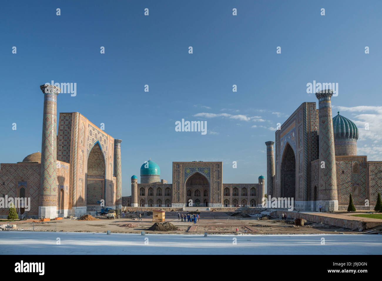 Uzbekistan, Samarkand City, Registan Square Stock Photo - Alamy