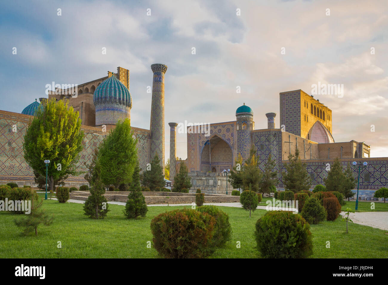 Uzbekistan, Samarkand City, Registan Square Skyline Stock Photo - Alamy