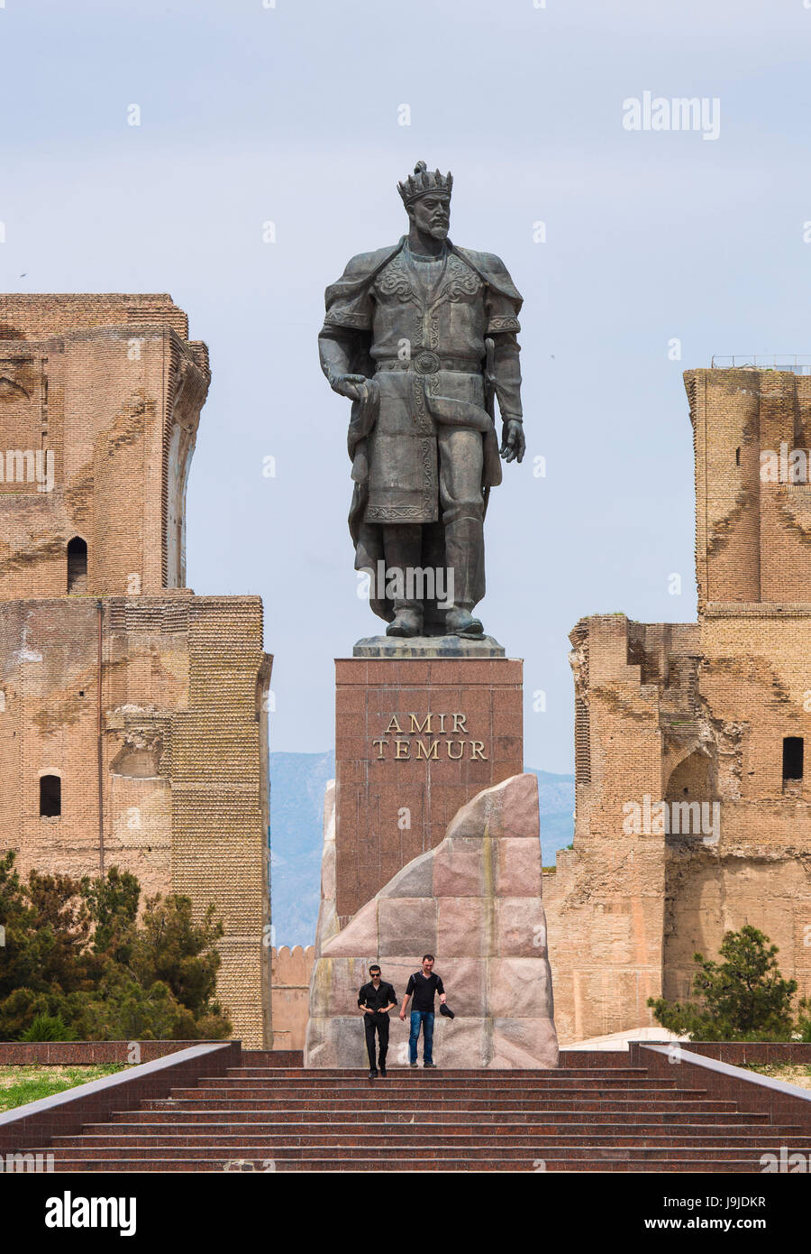 Uzbekistan, Shahrisabz City, Amir Timur Monument and ruins of Timur´s ...