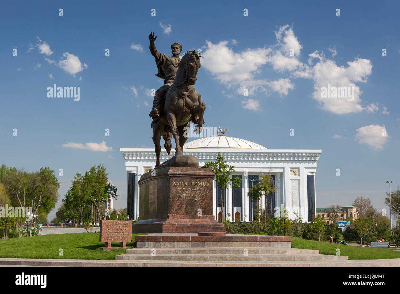 Uzbekistan, Tashkent City, Amir Timur Square, Amir Timur Monument, and ...