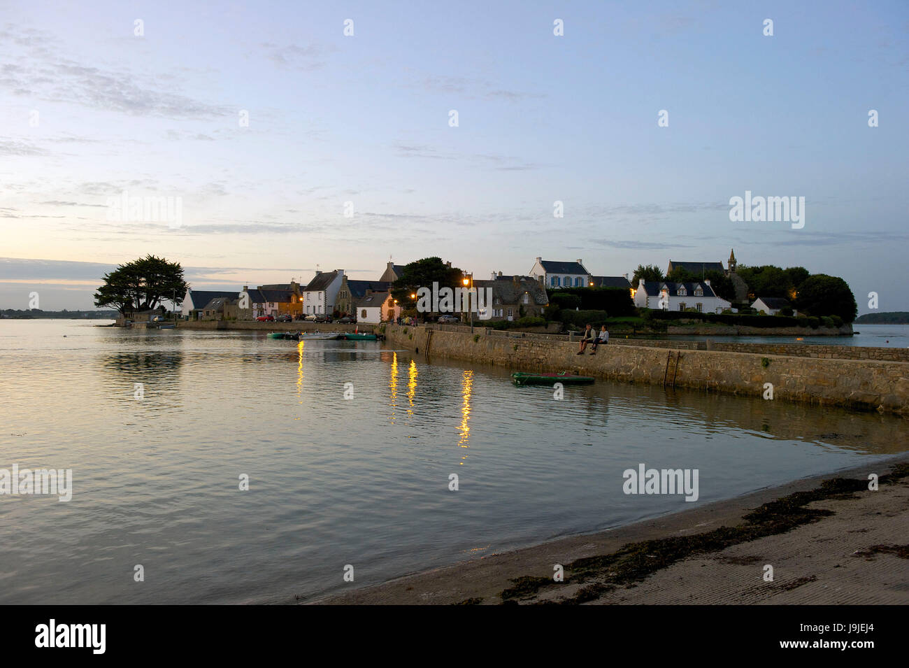 France, Morbihan, Etel River, ile de Saint Cado (Saint Cado's Island ...