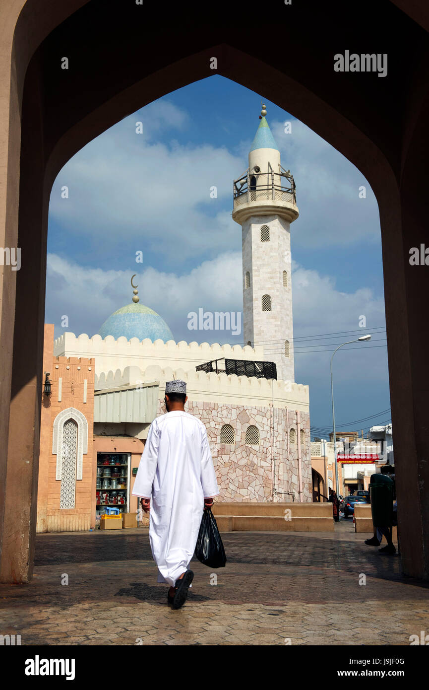 Sultanate of Oman, Muscat, Muttrah corniche, Muttrah souq Stock Photo ...