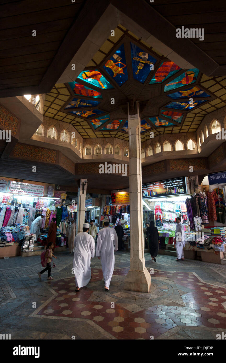 Sultanate of Oman, Muscat, Muttrah corniche, Muttrah souq Stock Photo ...