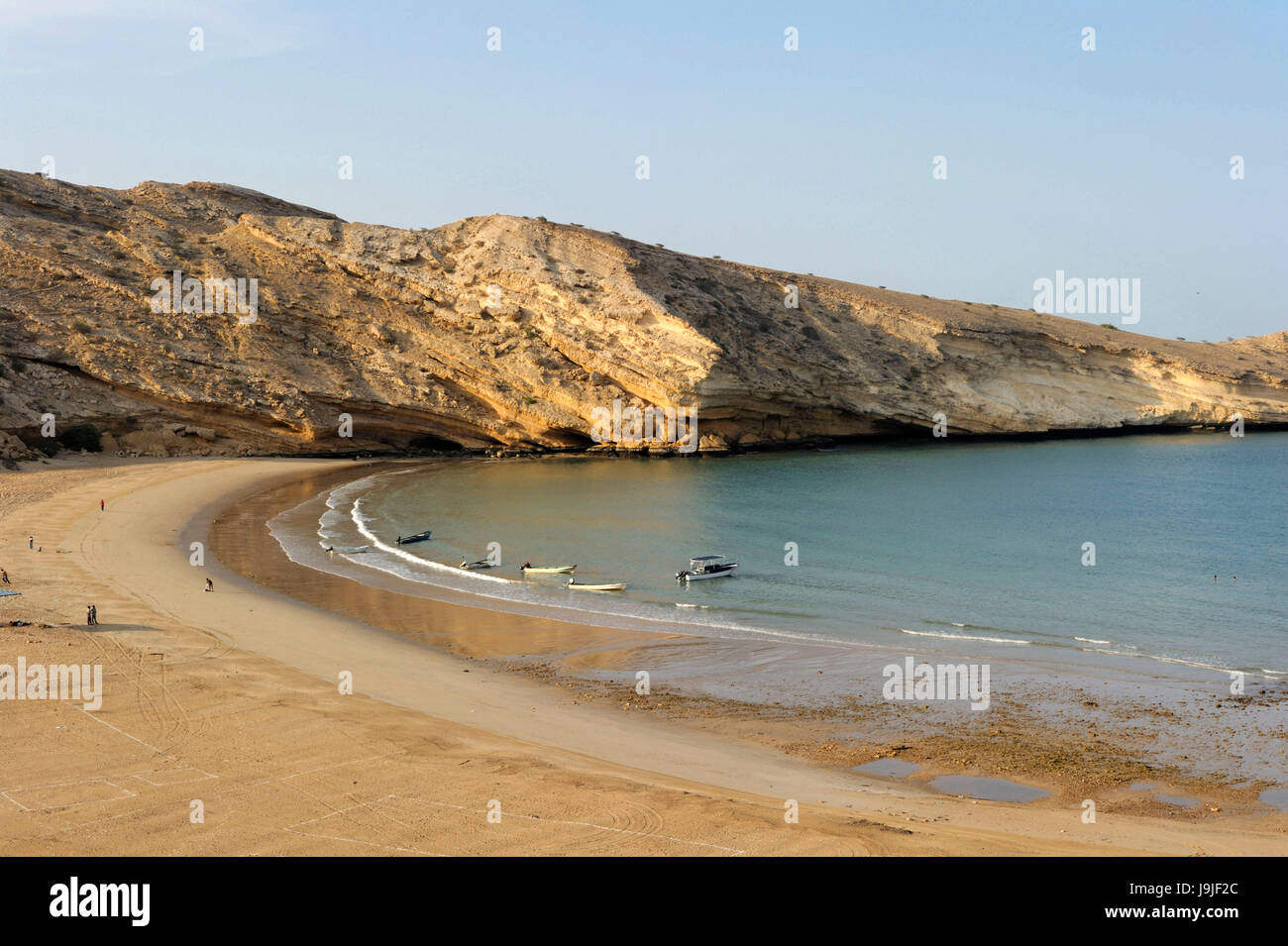 Sultanate of Oman, Muscat, Oman Gulf, coast and beach at the South of ...
