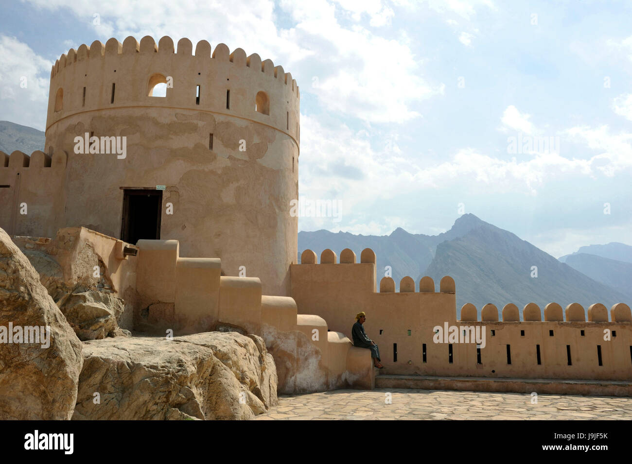 Oman, Al-Batinah, Nakhl fort Stock Photo - Alamy