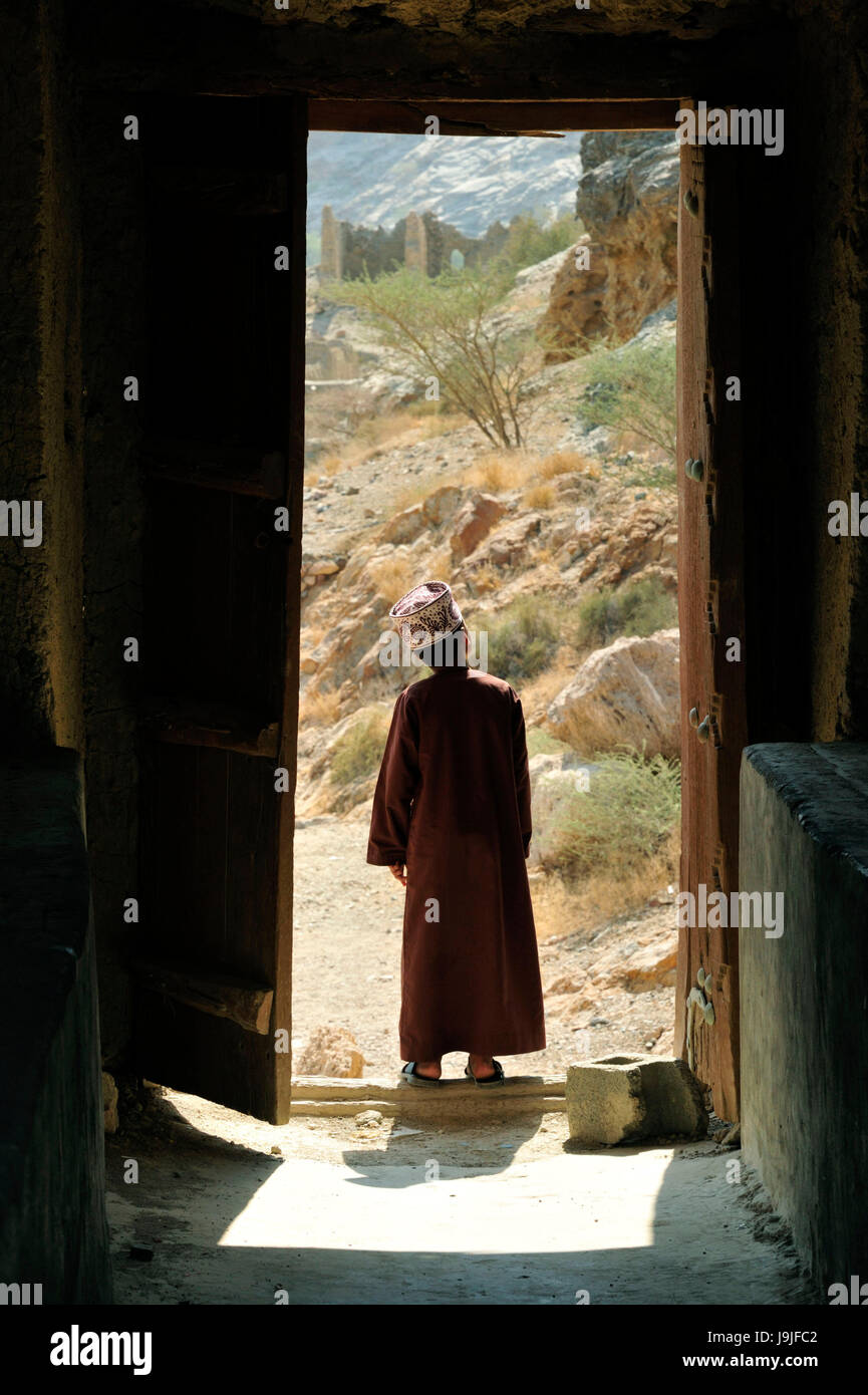 Sultanate of Oman, Al-Dakhiliyah, Western Hajar Mountains, wadi Fanja ...