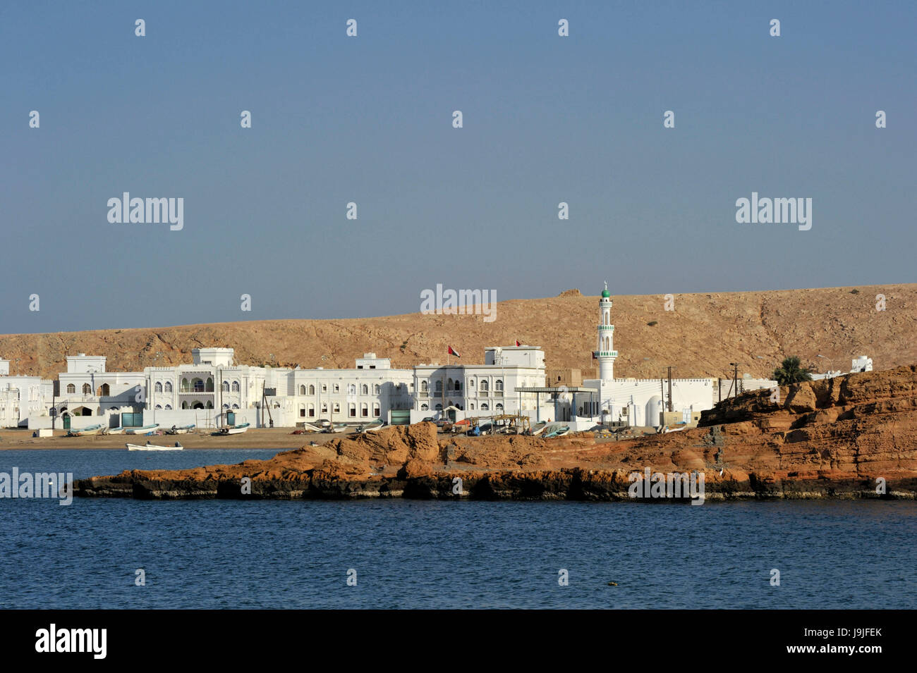 Sultanate of Oman, Ash Sharqiyah, Sur, Al Ayjah, old districts Stock ...