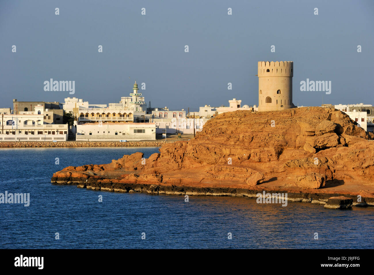 Sultanate of Oman, Ash Sharqiyah, Sur, Al Ayjah, old districts Stock ...