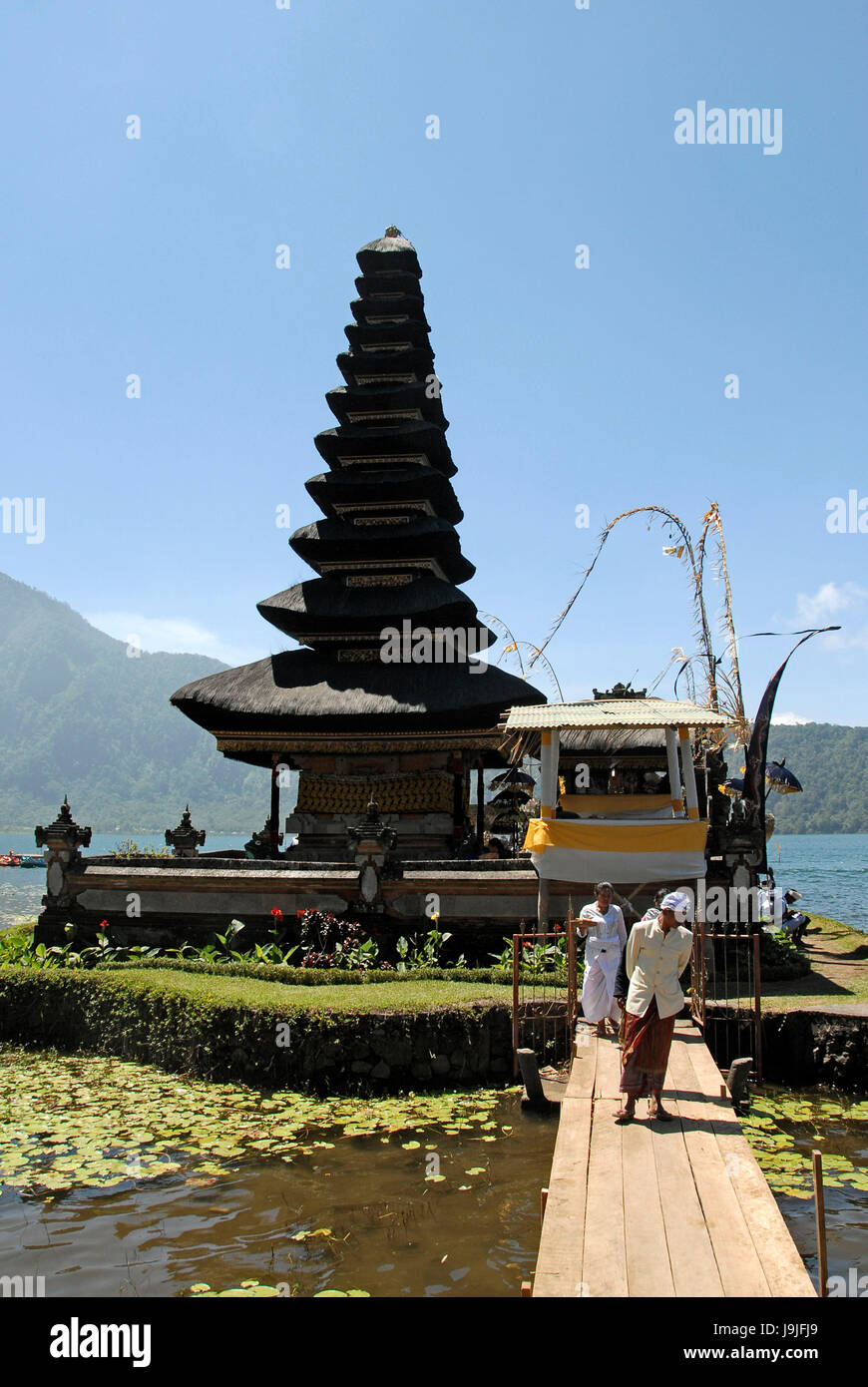 Indonesia, Bali Island, Bedugul village, Ulun Danu temple on Lake ...