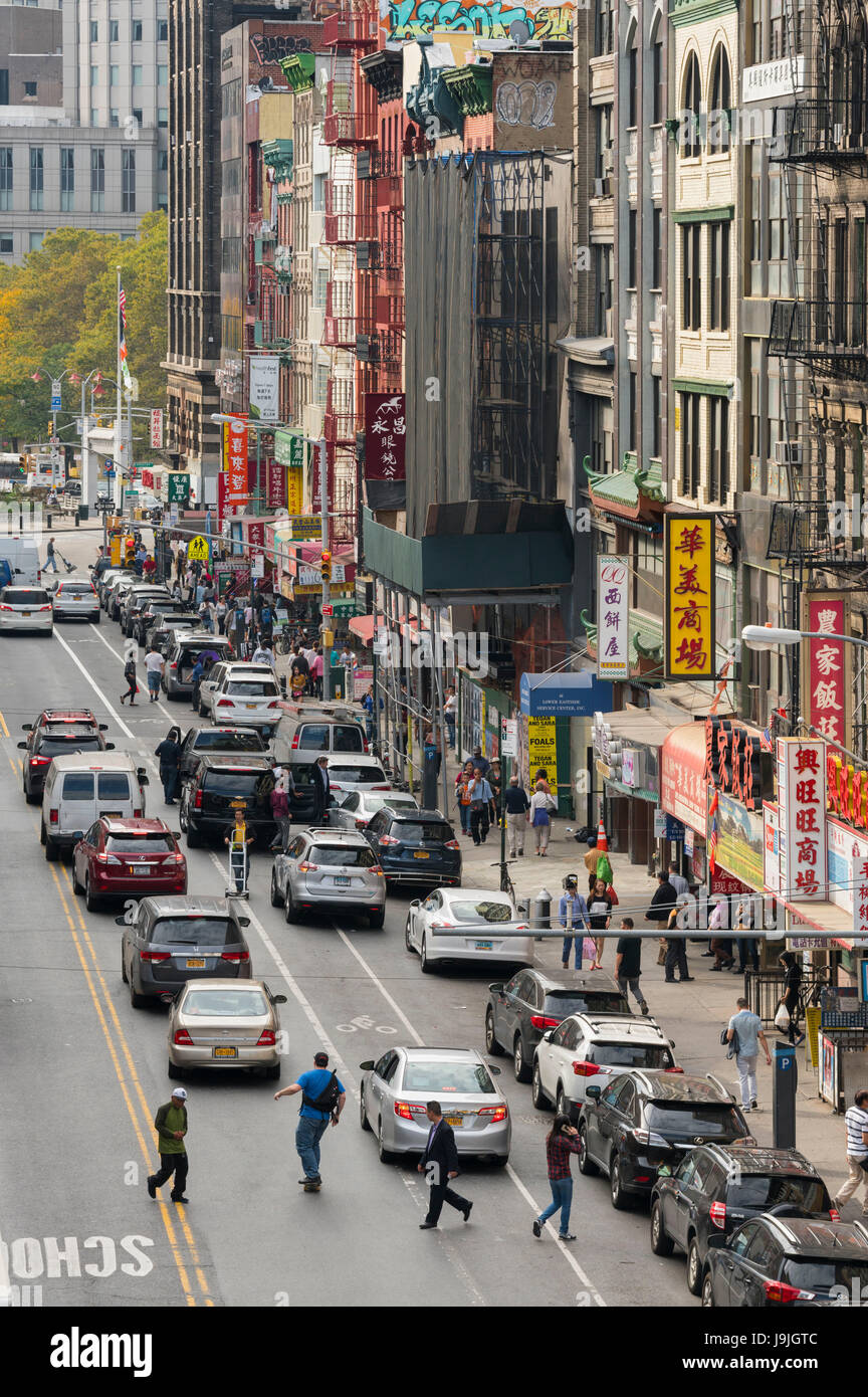Henry Street of Manhattan Bridge, Manhattan, New York city, New York ...