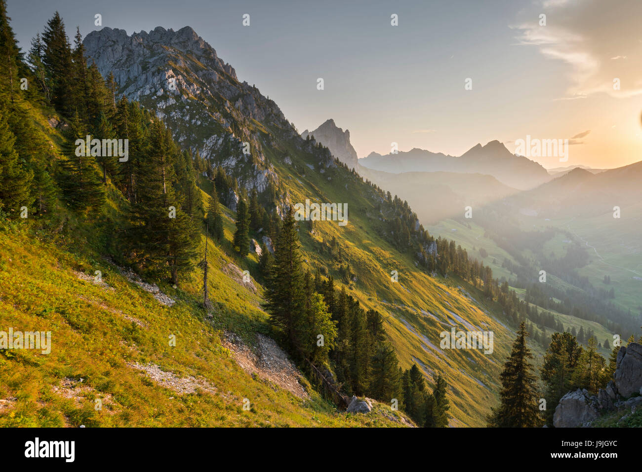 Gastlosen (mountain range), Freiburg, Switzerland Stock Photo - Alamy