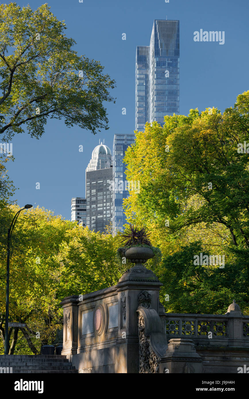 One57 Tower, Central park, Manhattan, New York city, New York, the USA ...