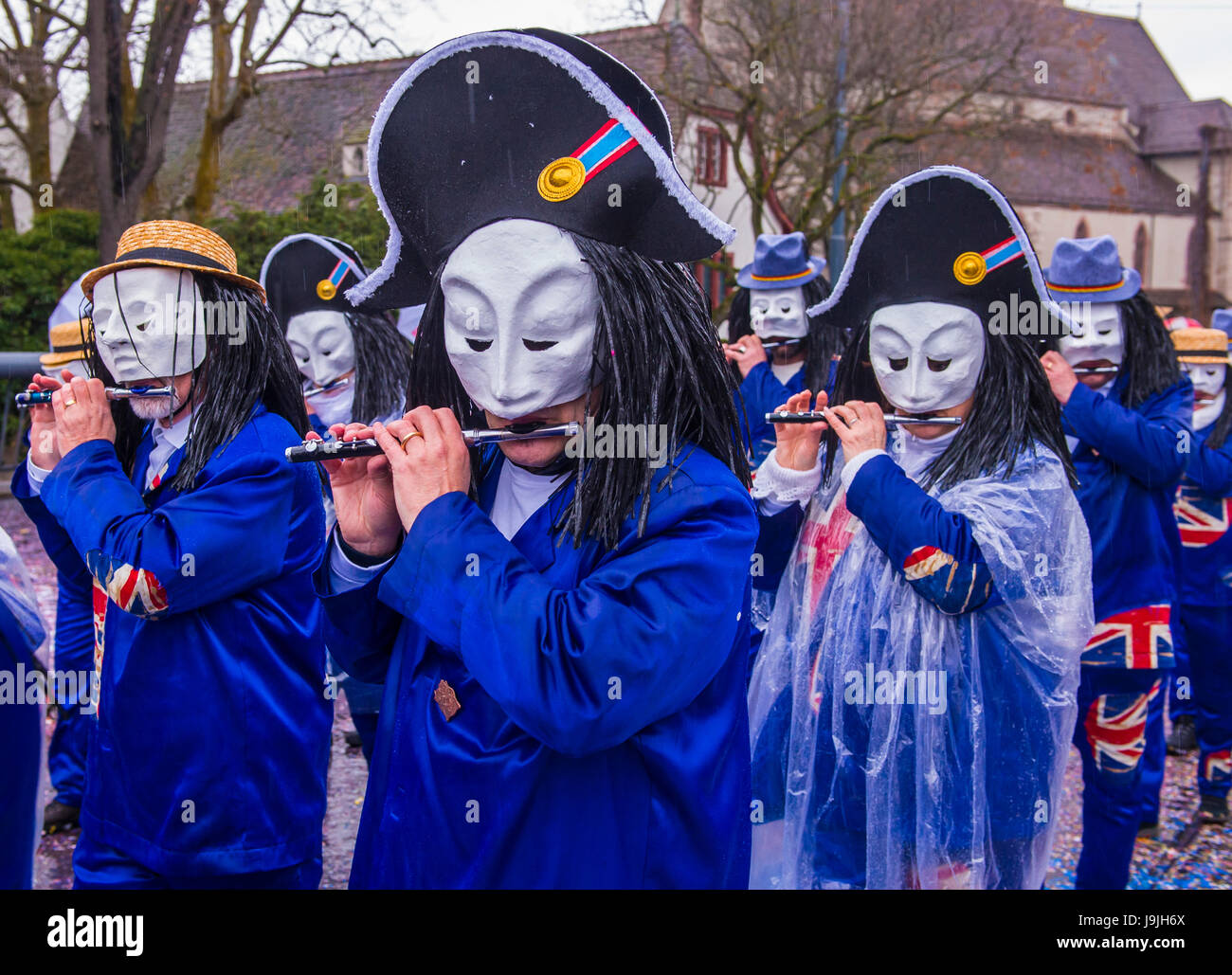 Participants in the Basel Carnival in Basel , Switzerland Stock Photo ...
