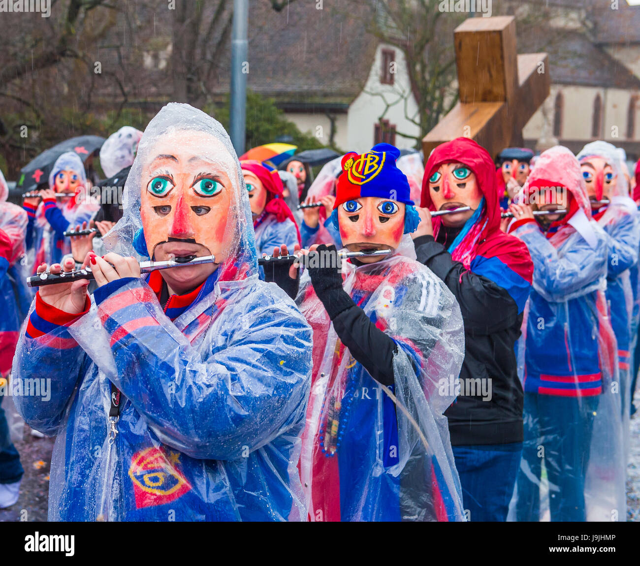 Participants in the Basel Carnival in Basel , Switzerland Stock Photo ...