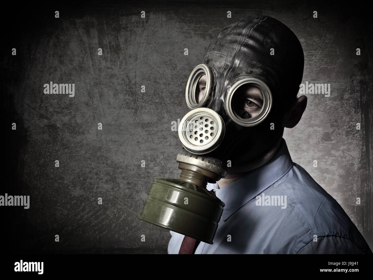 portrait, pollution, protect, protection, gas, mask, man, danger ...