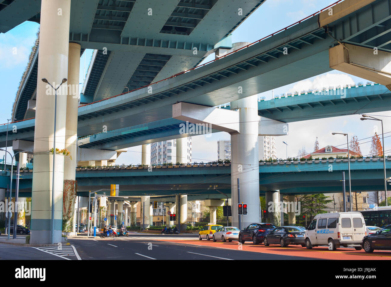 Shanghai interchange road hi-res stock photography and images - Alamy