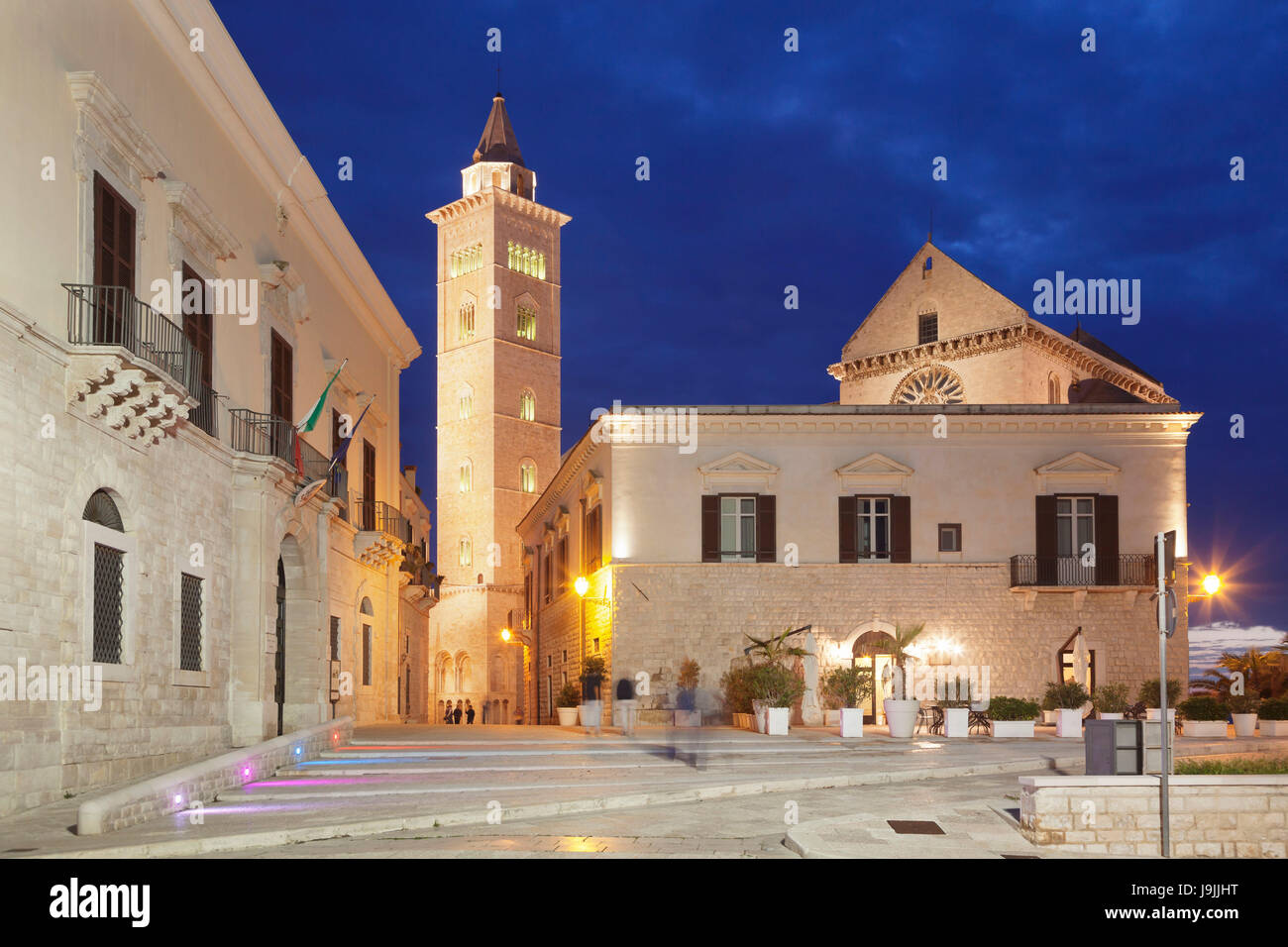 Palazzo Valenzano and cathedral San Nicola Pellegrino, Trani, Le Murge ...