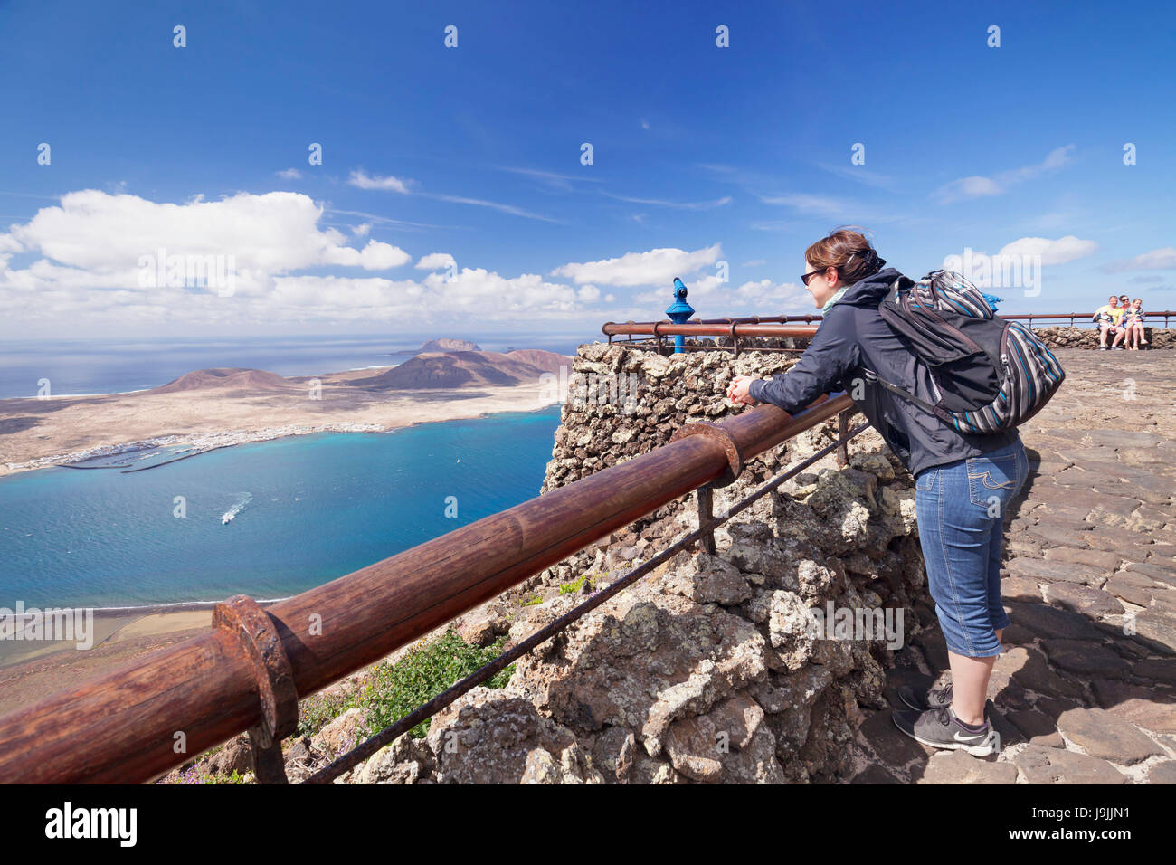 View of the Mirador del Rio to the island La Graciosa, Cesar Manrique ...