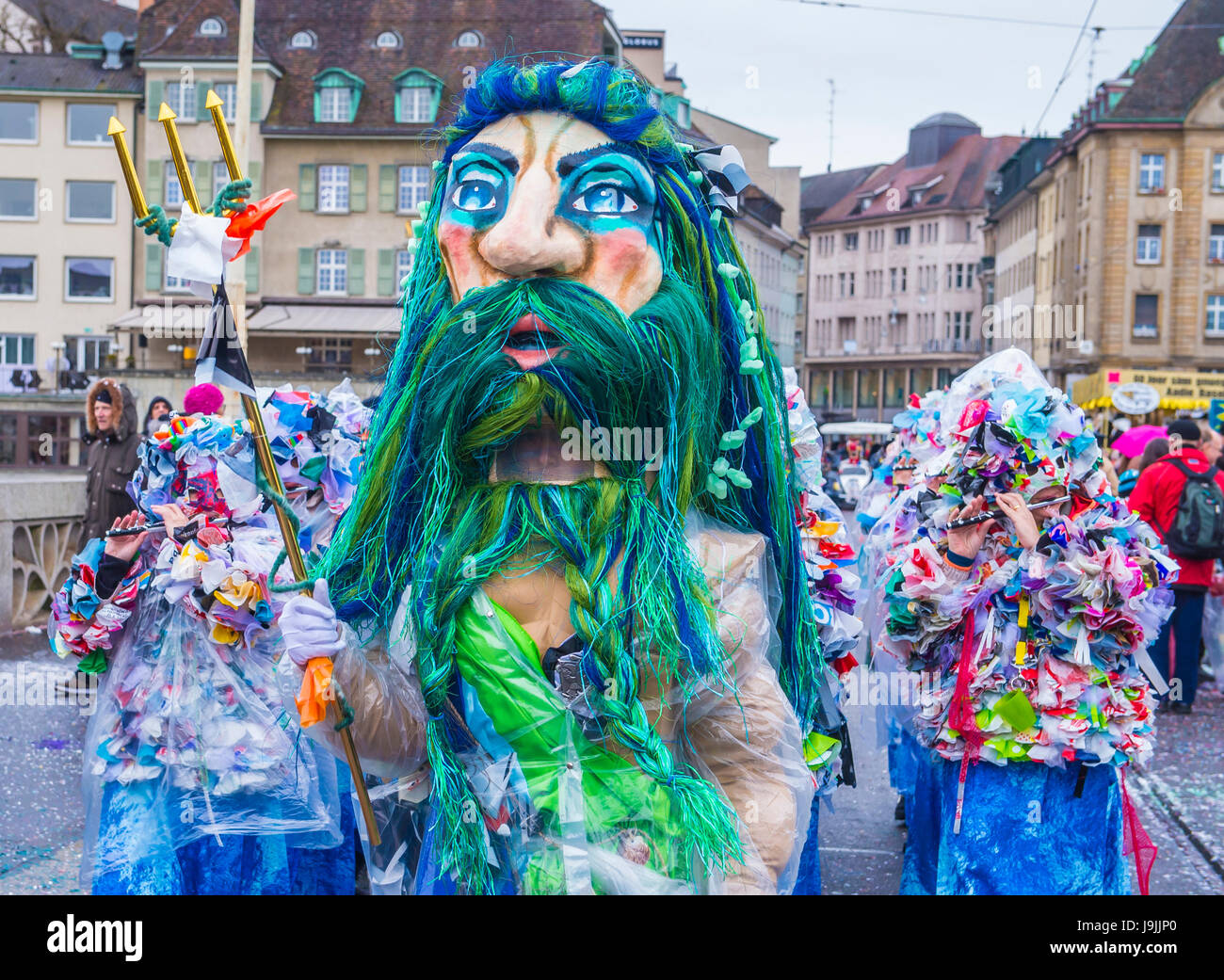 Participants in the Basel Carnival in Basel , Switzerland Stock Photo ...
