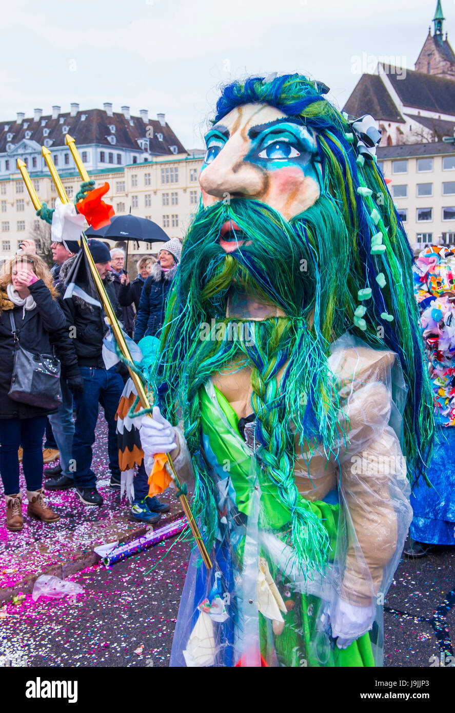 Participant in the Basel Carnival in Basel , Switzerland Stock Photo ...