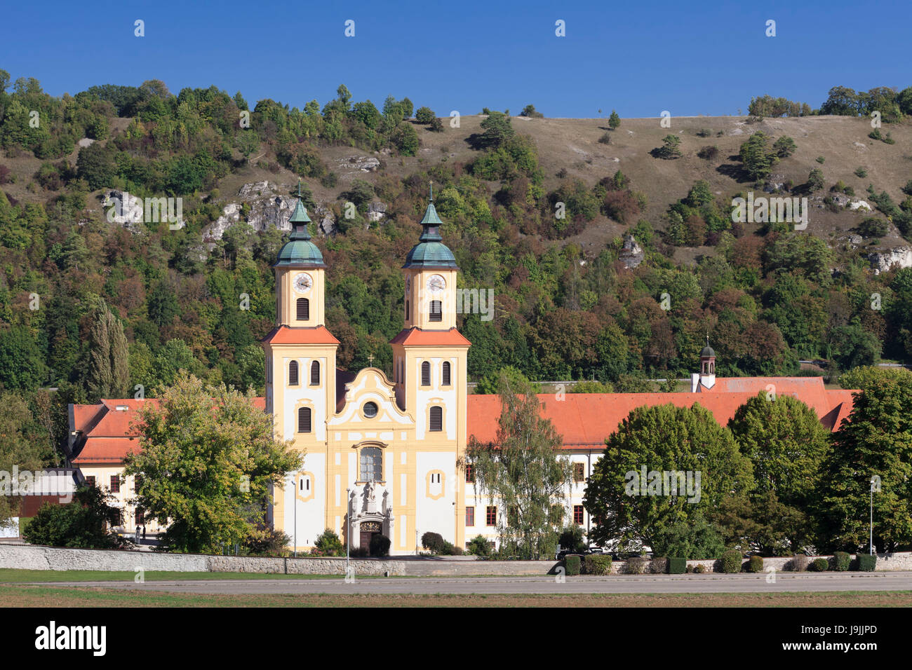 Cloister of Rebdorf, Eichstatt, Altmuehl valley, Upper Bavaria ...