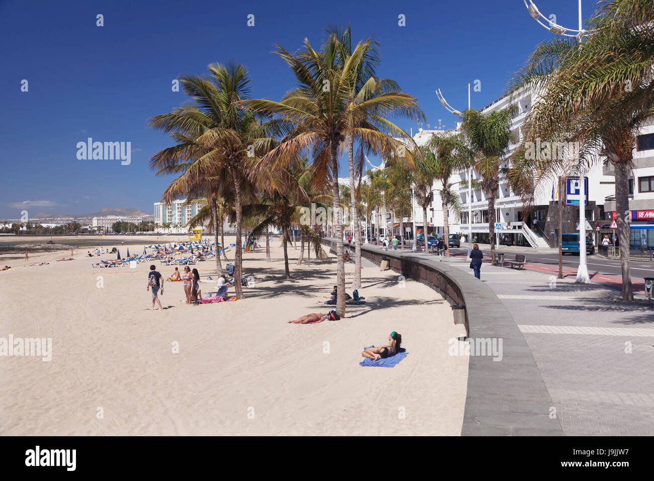Playa del reducto and promenade hi-res stock photography and images - Alamy