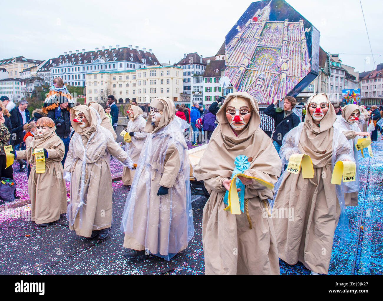 Participants in the Basel Carnival in Basel , Switzerland Stock Photo ...