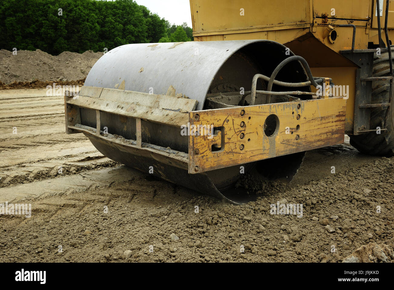 Road Paving Hardening Earth Earthworks Machinery Roller Heavy Equipment Excavator