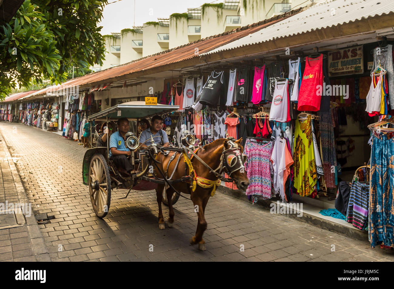 Indonesia bali kuta poppies lane hi-res stock photography and images ...