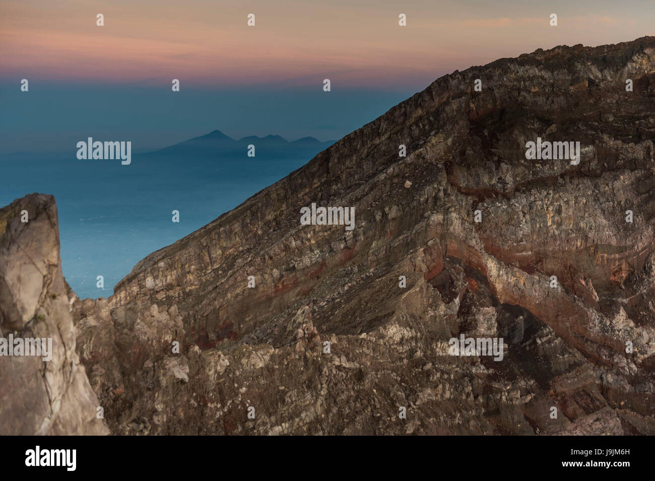 Gunung Agung mountain, the summit Stock Photo - Alamy