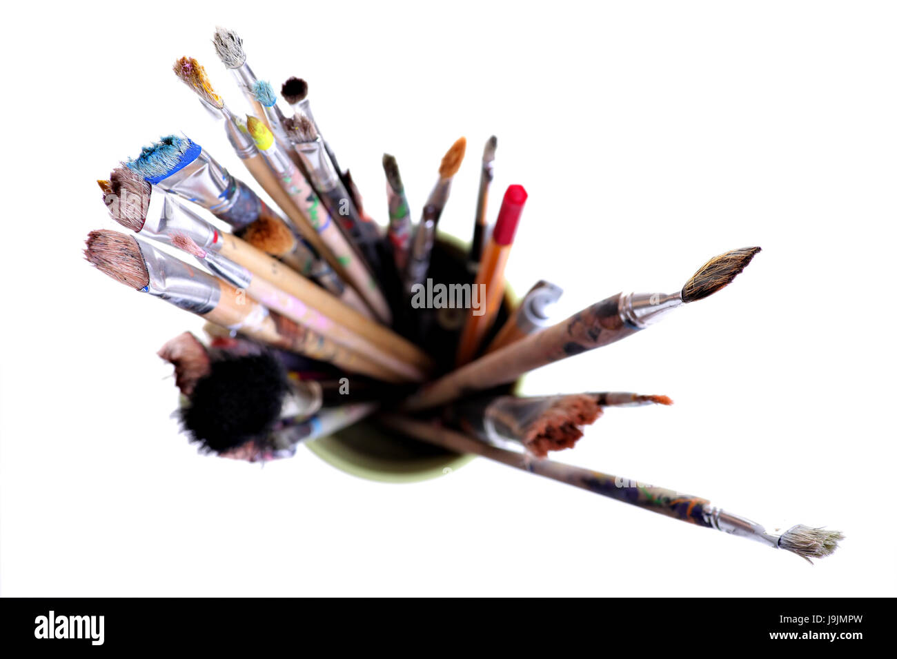 colour, brush, paint, dirty, various, color, paintbrush, many, brushing ...