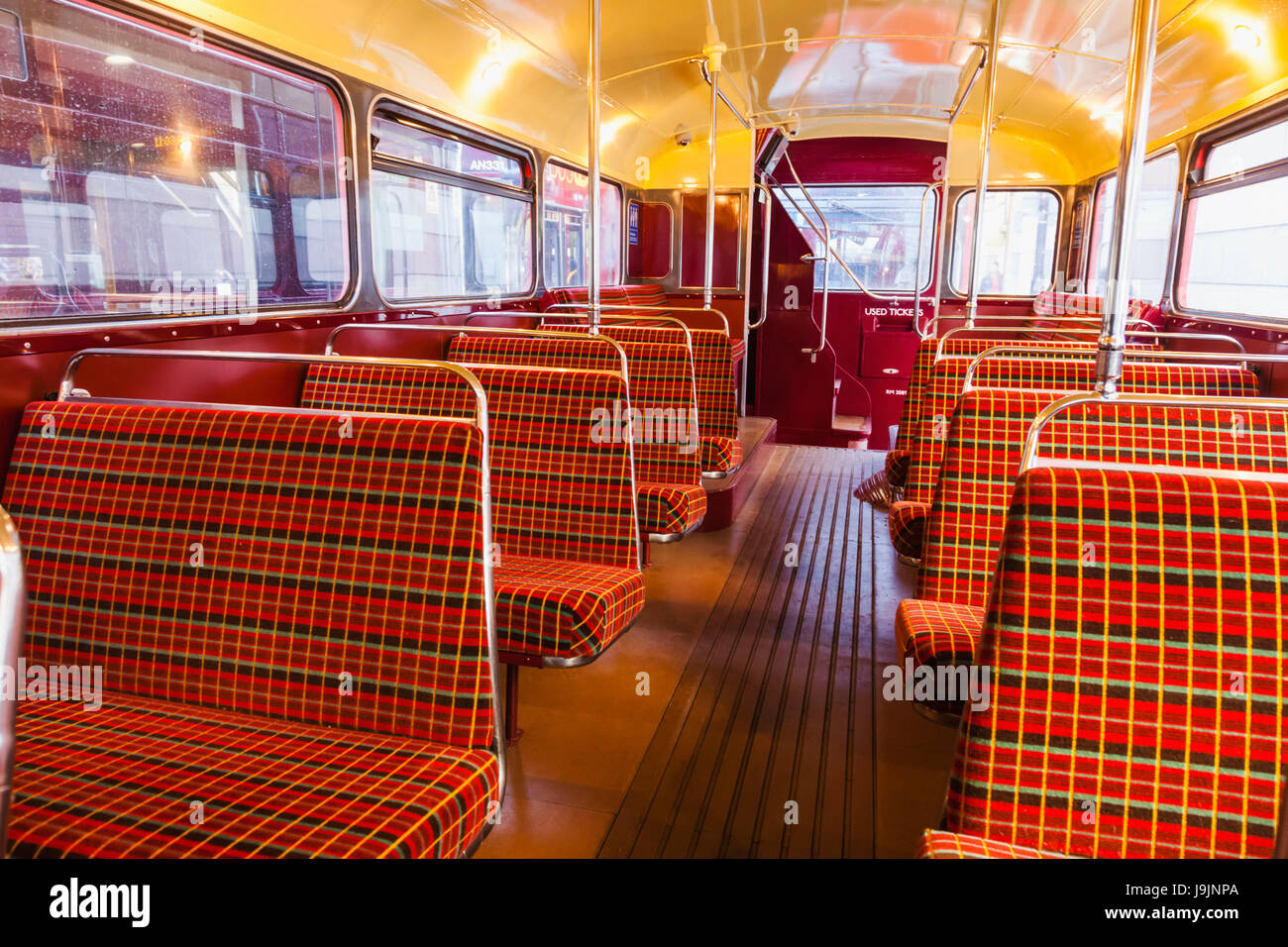 Interior of routemaster double decker bus hi-res stock photography and ...